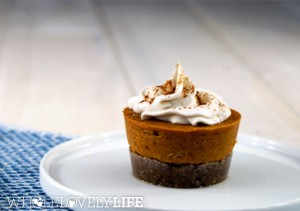 Raw Mini Pumpkin Pies - Whole Lovely Life